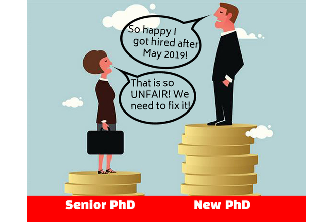 Equal pay for the PhDs at UiA (and Norway) - online kampanje